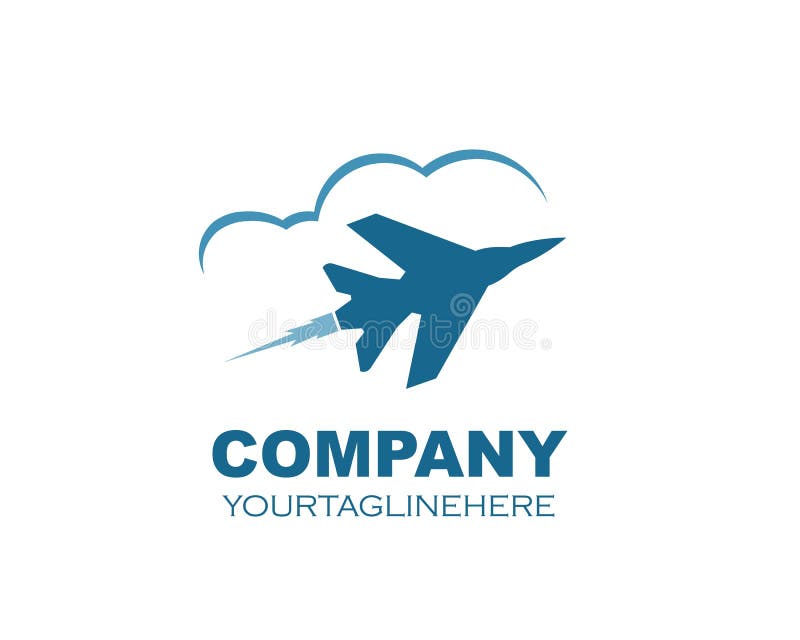 Plane Logo Vector Icon Illustration Design Stock Vector - Illustration ...