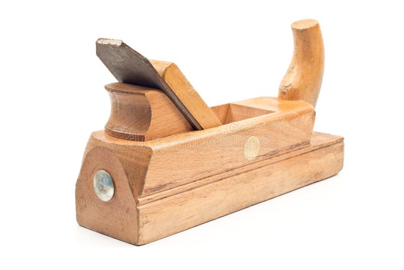 Plane Old Wooden Jointer Tool Stock Image - Image of creation, jointer ...