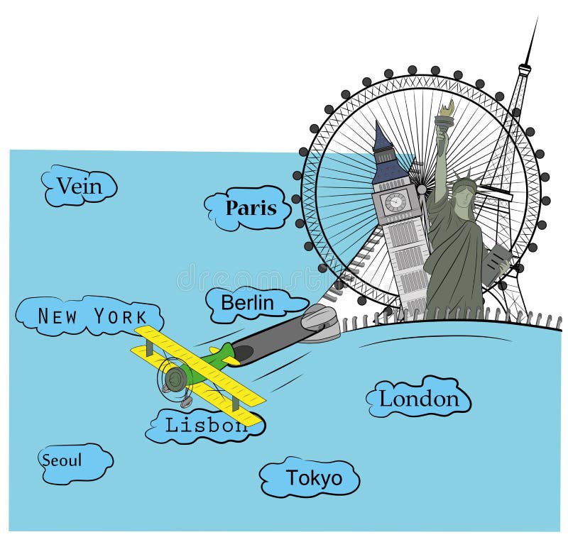 The Plane Opens the Zipper, the Sights of Different Cities are Opened ...