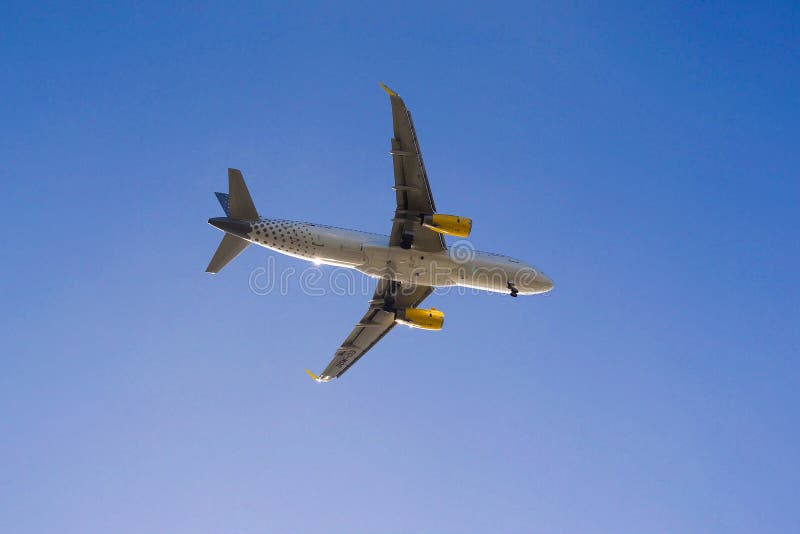 Plane passing over us stock image. Image of plane, motion - 197164399