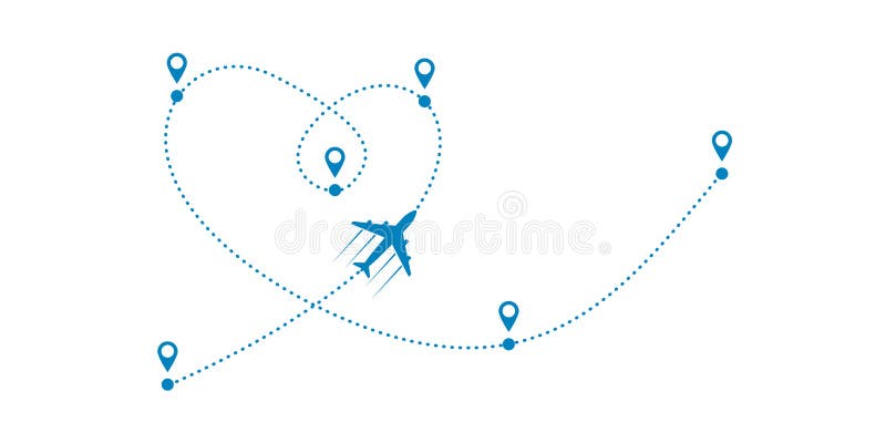 Loop Dotted Line Path Stock Illustrations – 165 Loop Dotted Line Path ...