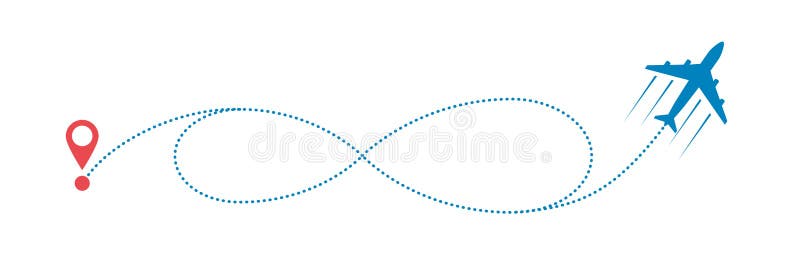 Loop Dotted Line Path Stock Illustrations – 165 Loop Dotted Line Path ...