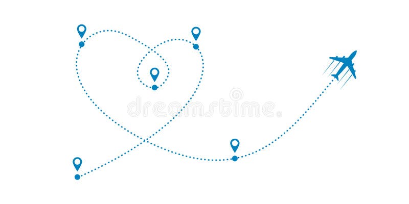 Loop Dotted Line Path Stock Illustrations – 165 Loop Dotted Line Path ...