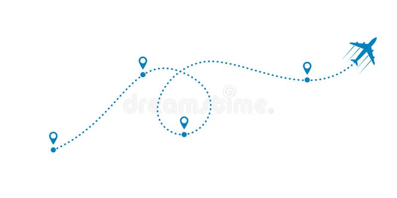 Loop Dotted Line Path Stock Illustrations – 165 Loop Dotted Line Path ...