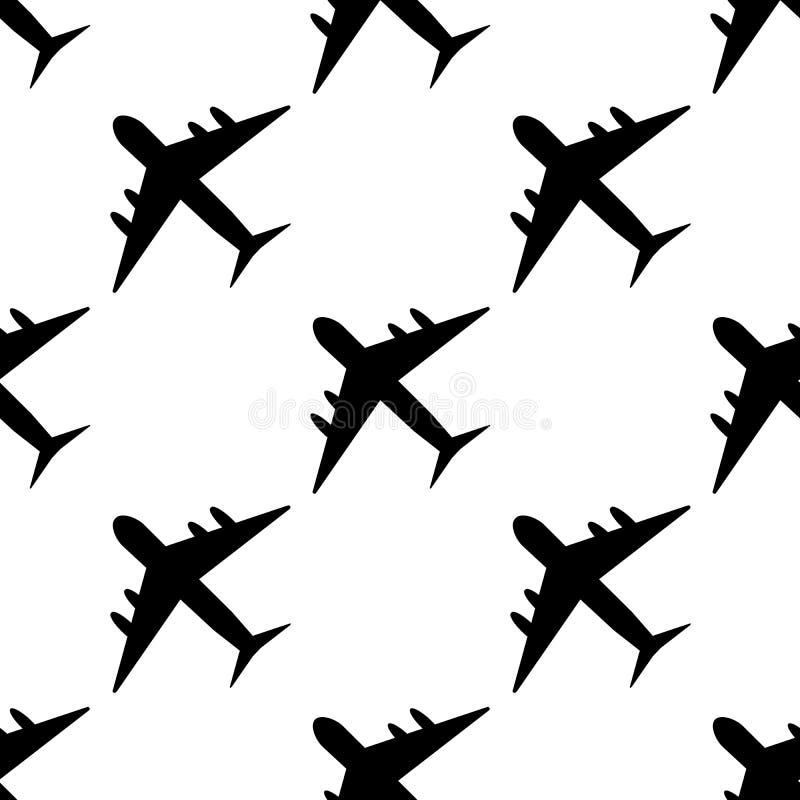 Plane Pattern. Simple Illustration of Plane Vector Pattern for Web ...