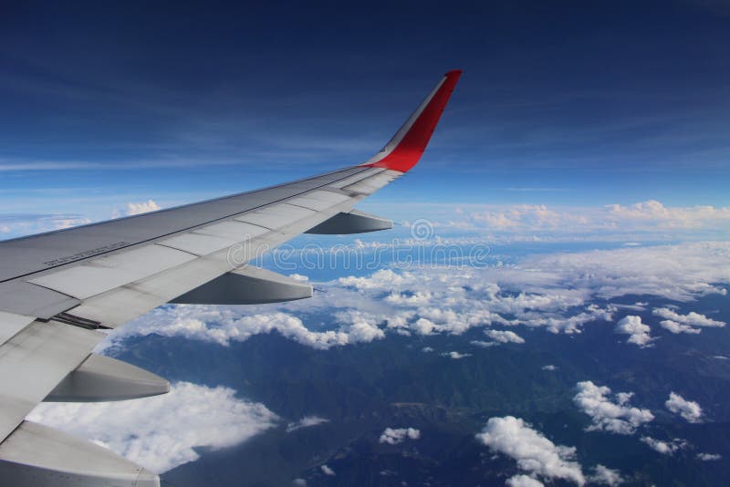 On the plane stock photo. Image of wing, plane, outside - 104218006