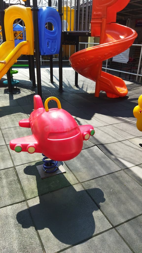 Plane in Playground stock photo. Image of children, kids - 221253446