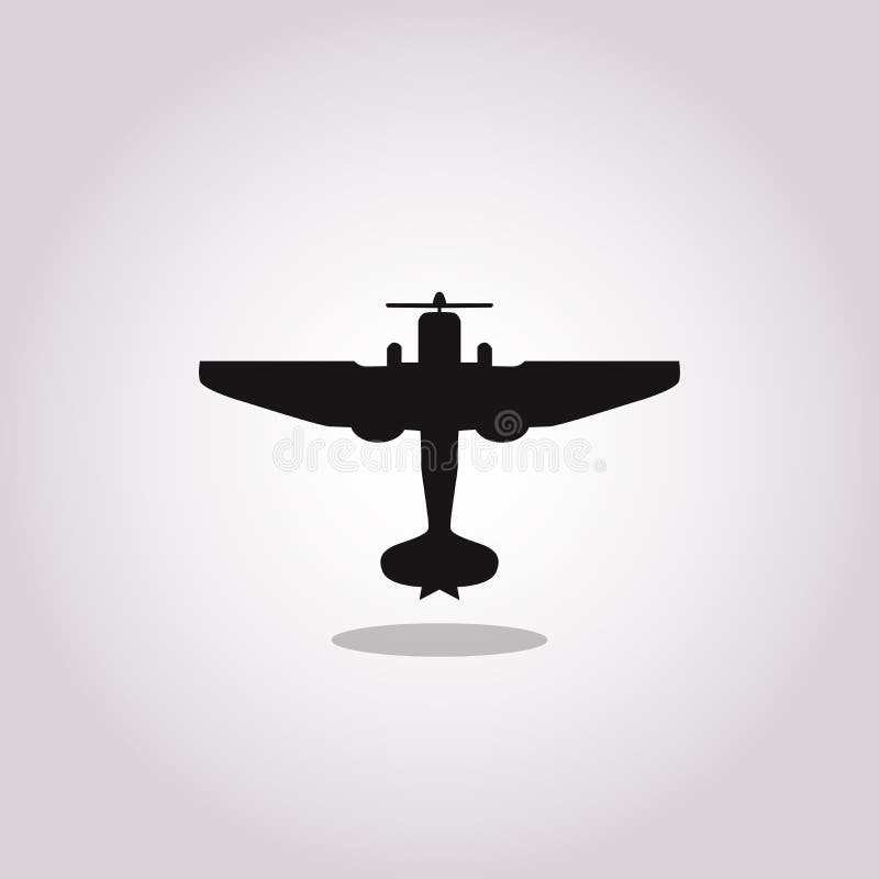Plane with Propeller Icon Vector, Solid Logo Illustration, Pictogram ...
