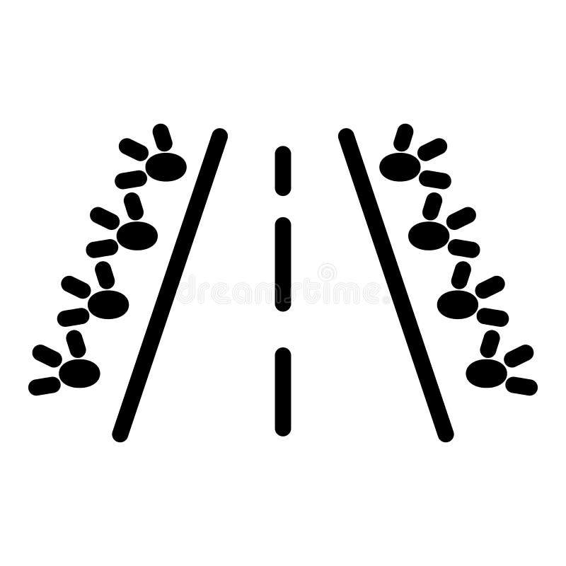 Plane Runway Icon, Outline Style Stock Vector - Illustration of ...