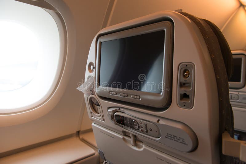 192 Airplane Seat Tv Screen Stock Photos - Free & Royalty-Free Stock ...