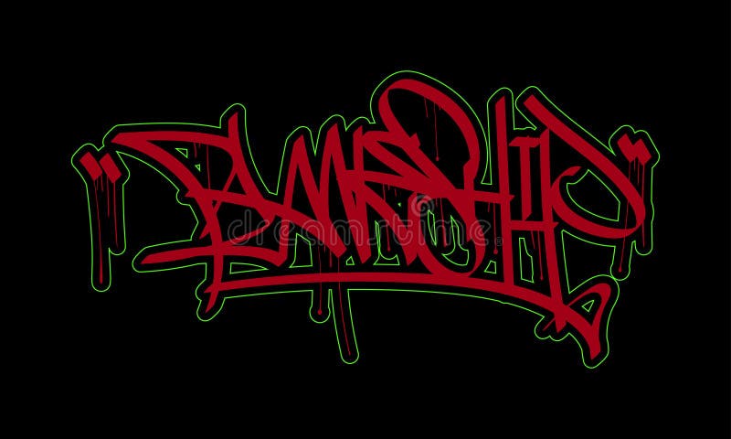 PLANE SHIP Graffiti Tag Style Design Stock Vector - Illustration of ...