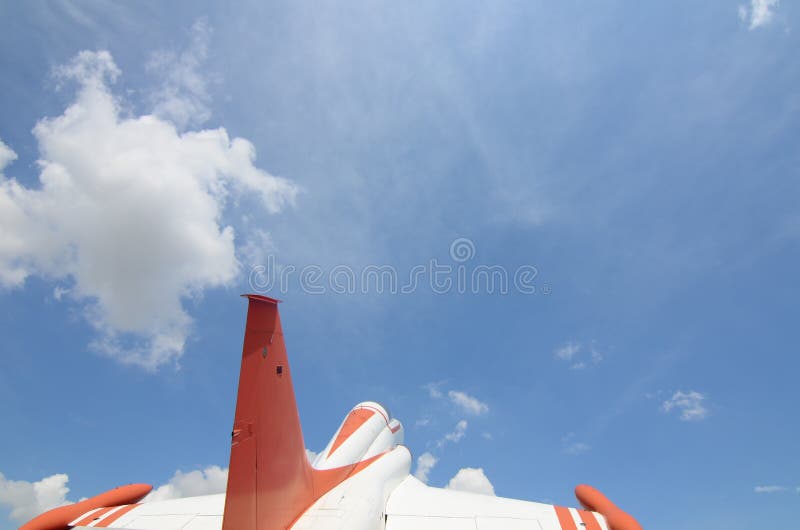 Plane on sky stock image. Image of cloud, aerial, force - 25560297