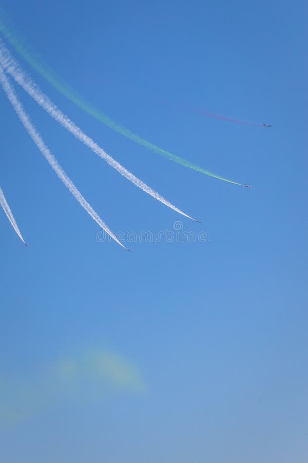 Fighter Planes Flying in the Blue Sky Editorial Stock Photo - Image of ...