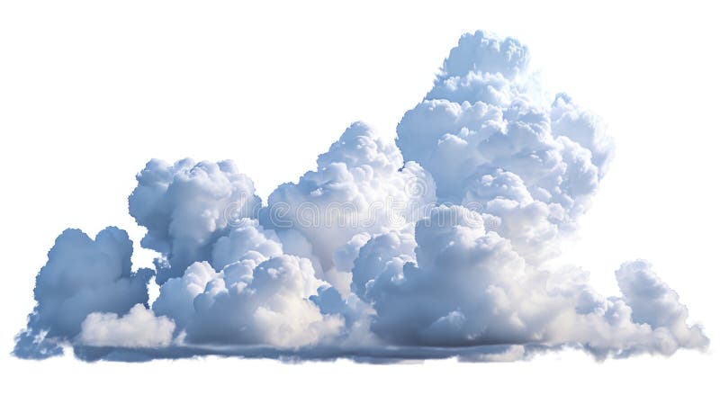 A Plane Soaring through a Cloud-filled Blue Sky Stock Image - Image of ...