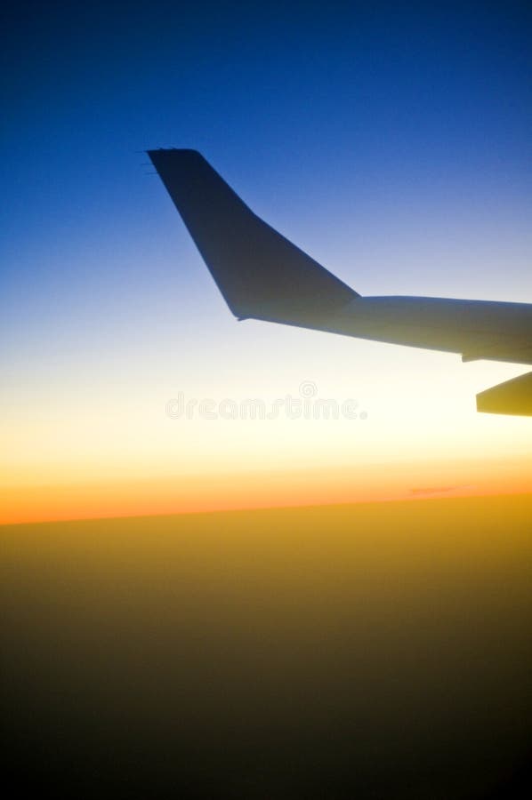 Plane and sunset stock image. Image of horizon, sunset - 6217333