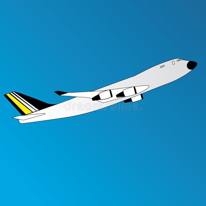 Plane Take Off, Commercial Jet Flying for Delivery, Aircraft with ...