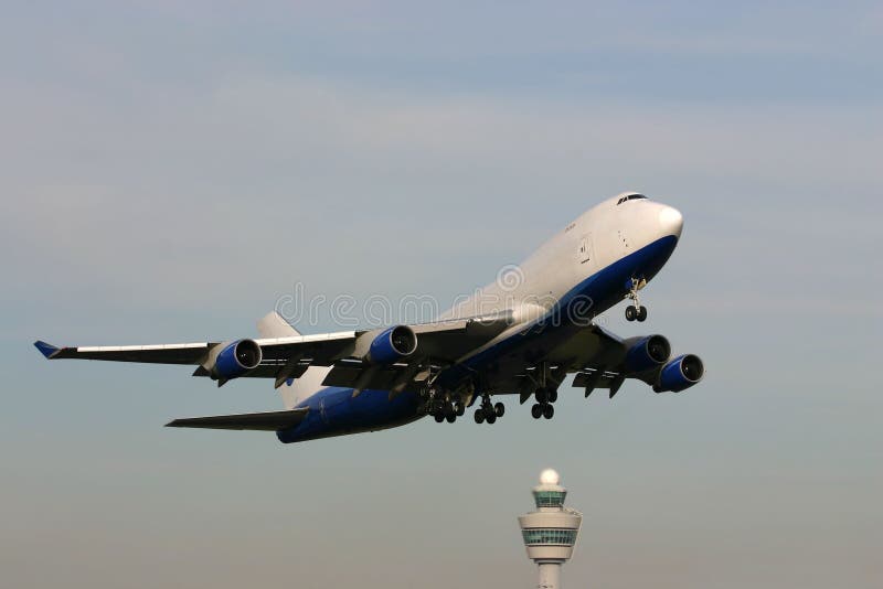 Plane taking off stock image. Image of blue, flight, aviation - 9747263