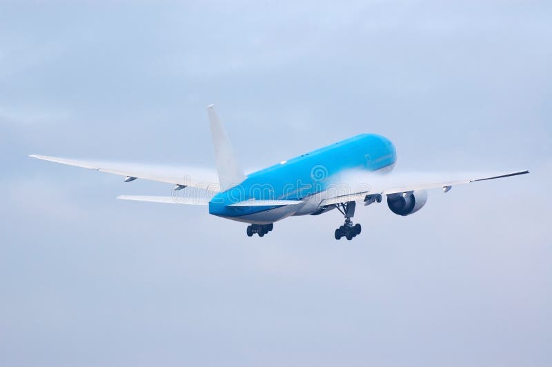 Plane take-off stock image. Image of business, industry - 29752797