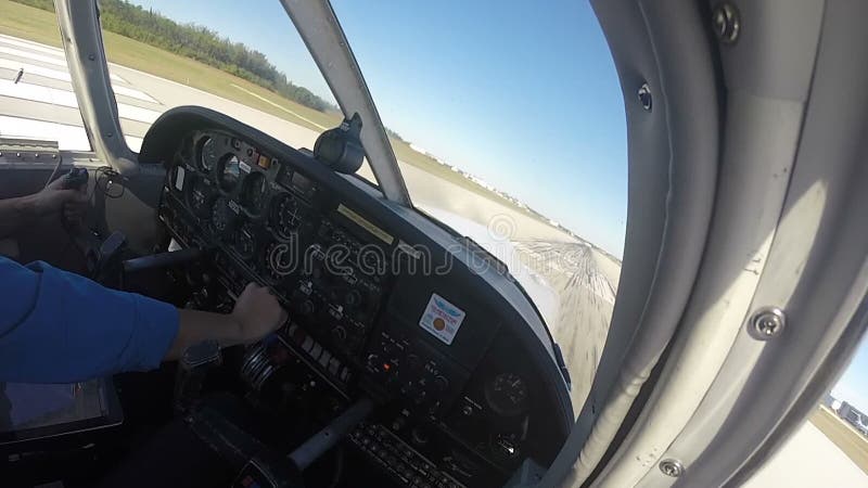 Plane Taking Off from Cockpit Stock Video - Video of runway, plane ...