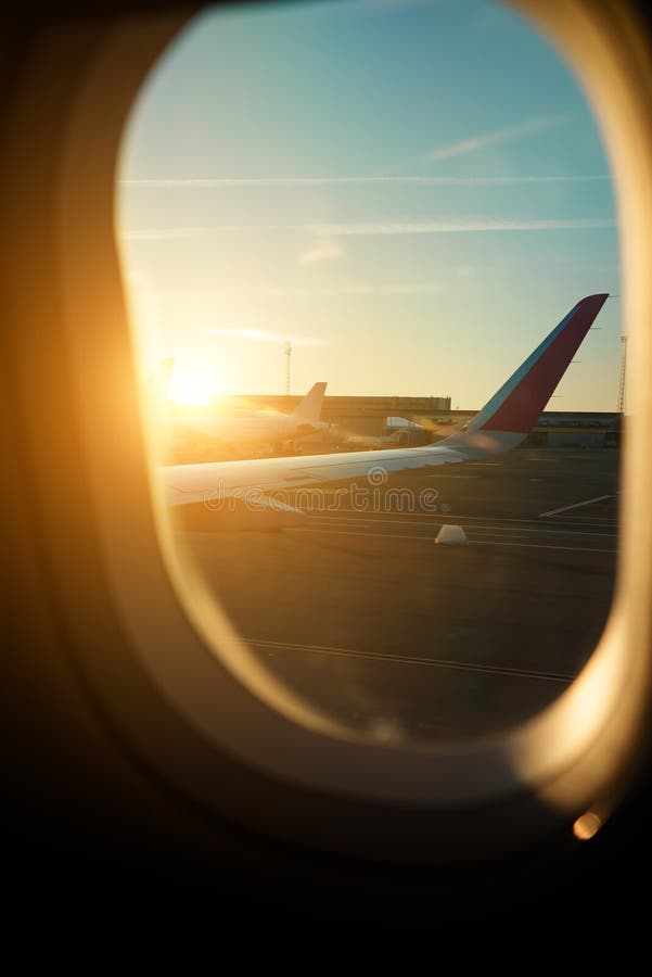 The Plane is Taking Off or Landing. Stock Photo - Image of destination ...