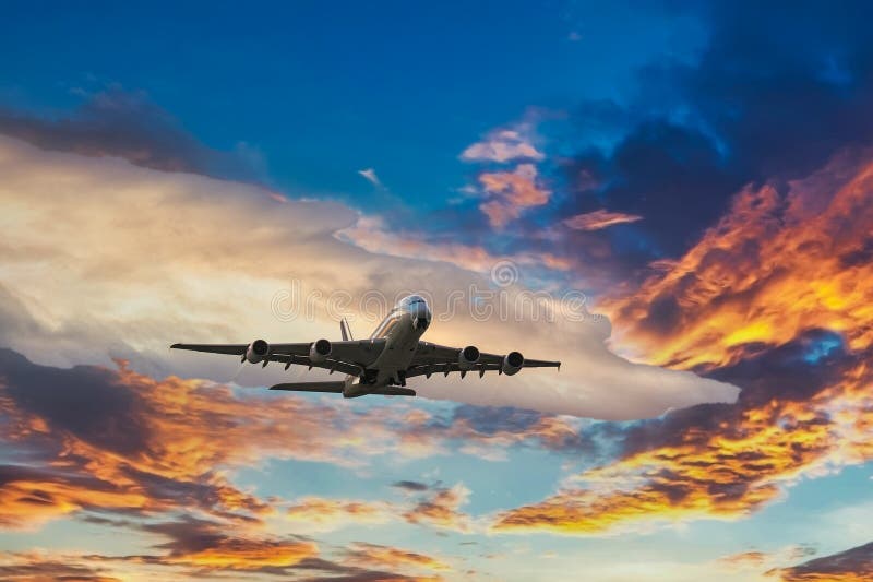 Plane Taking Off at Sunrise Editorial Photo - Image of runway, airport ...