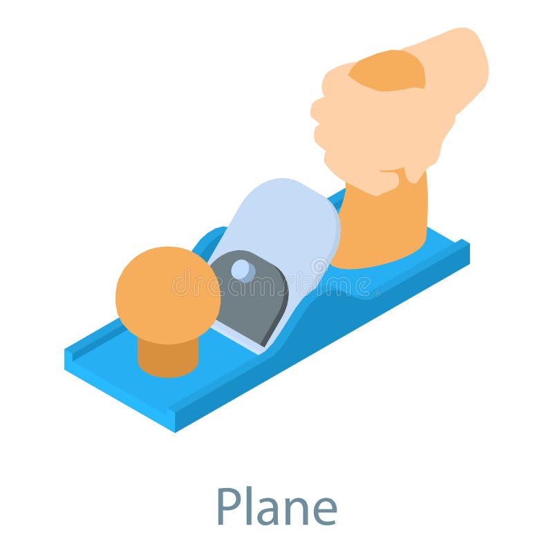Plane Tool Icon, Isometric 3d Style Stock Vector - Illustration of ...