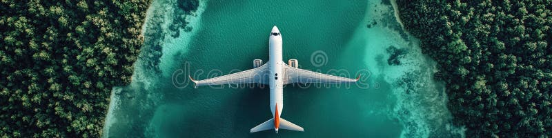 Plane Top View. Selective Focus Stock Photo - Image of view, airplane ...