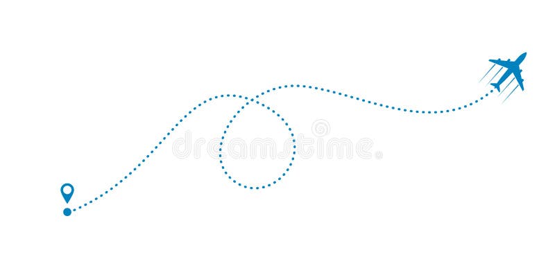 Plane and track stock vector. Illustration of vector - 101291550