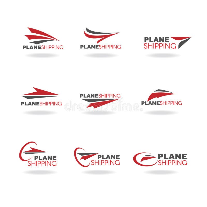 Plane Transportation Shipping and Delivery Logo Business Vector Stock ...