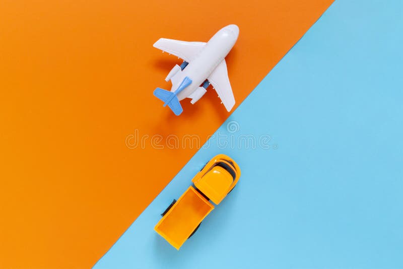 Plane and Truck for Fast Delivery. Stock Photo - Image of airline ...