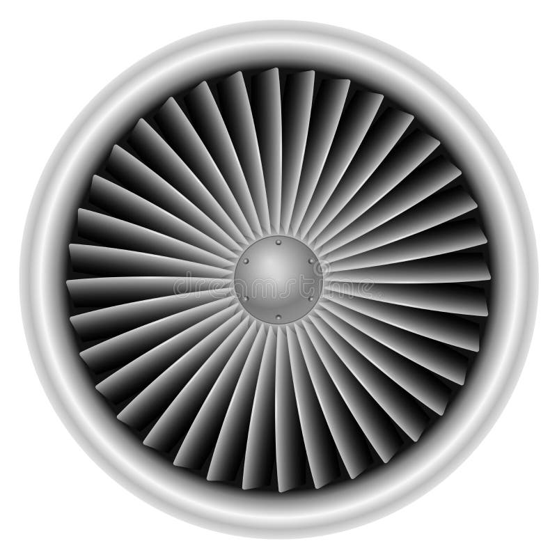 Jet Engine Turbine. Vector stock illustration. Illustration of industry ...