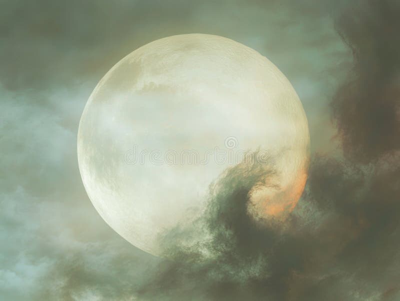 Plane under full moon stock image. Image of aviation - 381668769