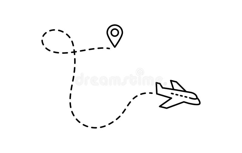 Airplane Dotted Line Path. Air Plane Route. Vector. Stock Vector ... Airplane Dotted Line Path. Air Plane Route. Vector. Stock Vector ...