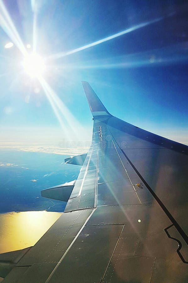 In plane stock photo. Image of aircraftwing, travel - 115858038