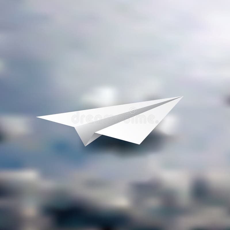 Plane white stock vector. Illustration of summer, freedom - 87720397