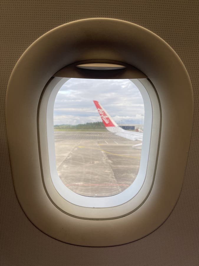 Plane windows editorial stock image. Image of plane - 272385184