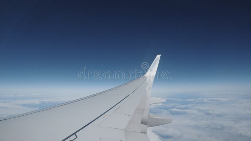 Flying Fast Above Clouds on a Blue Screen Background Stock Footage ...