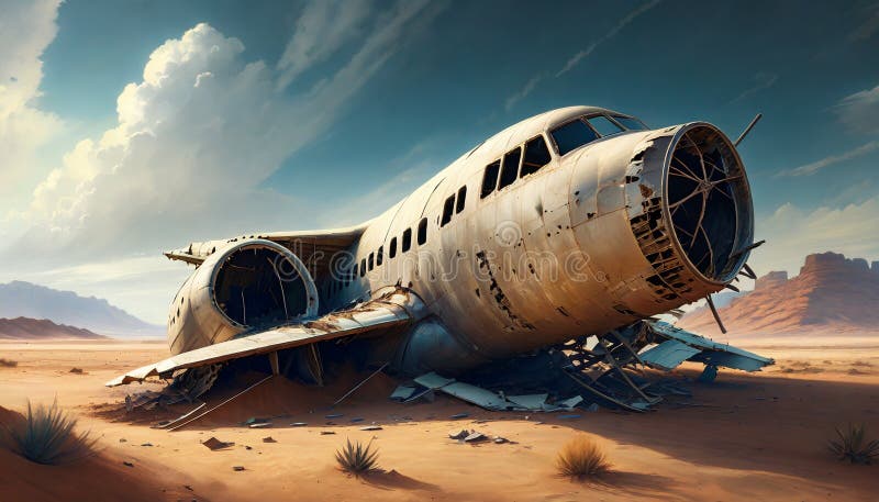 Plane wreckage stock illustration. Illustration of suitable - 313923577