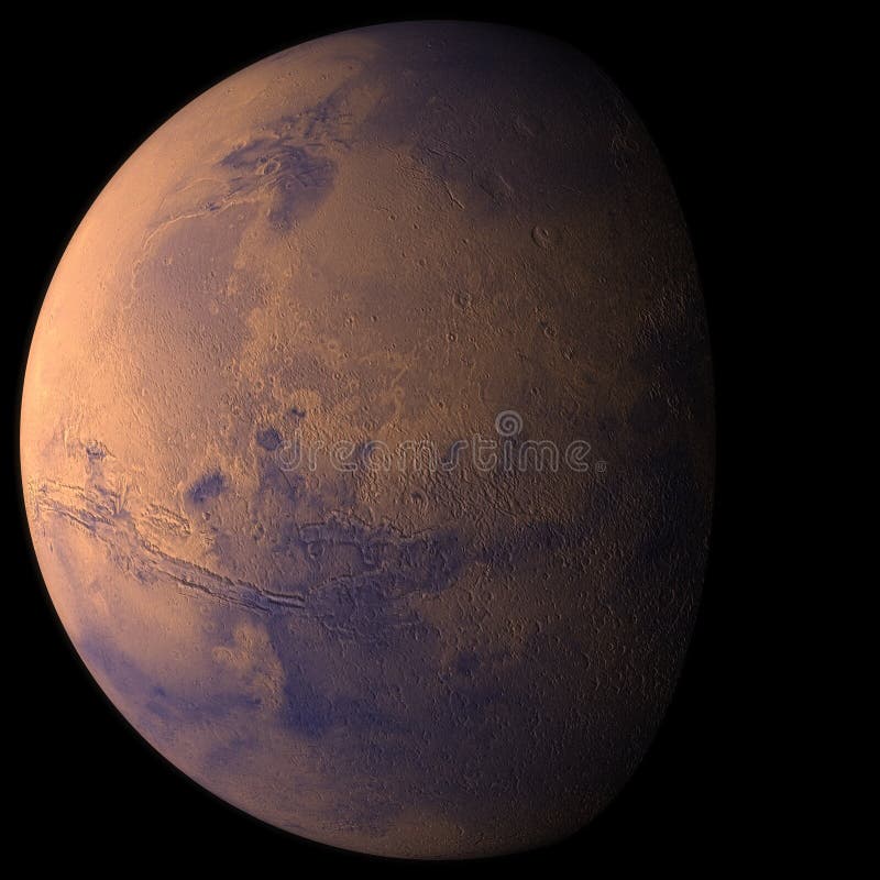 Planeet Geïsoleerde Mars stock afbeelding. Image of ontdekkingsreiziger ...