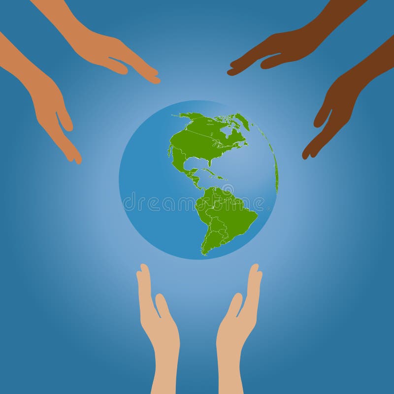 Planeet Om Het Milieu Te Beschermen Vector Illustratie - Illustration ... Planeet Om Het Milieu Te Beschermen Vector Illustratie - Illustration ...