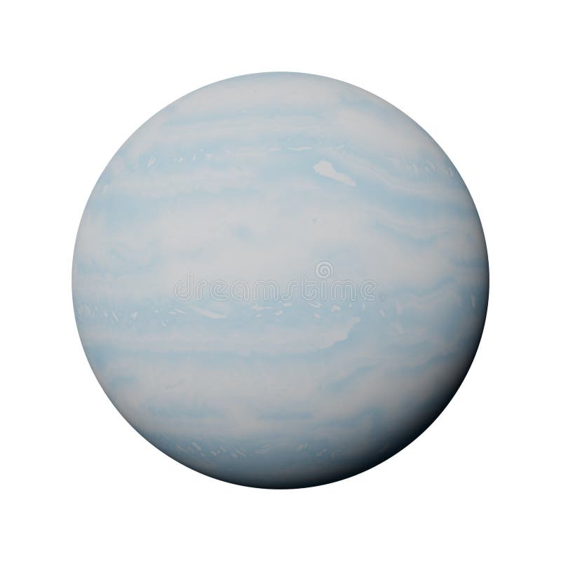 Uranus Realistische Planeet Van Het Zonnestelsel Gasreus Vector ...