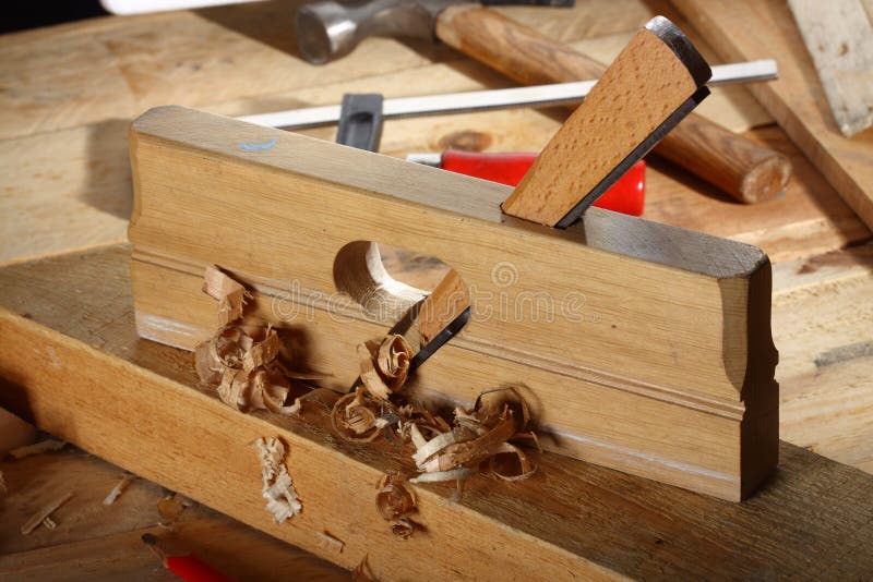 Planer stock image. Image of chisel, brown, construction - 31599885