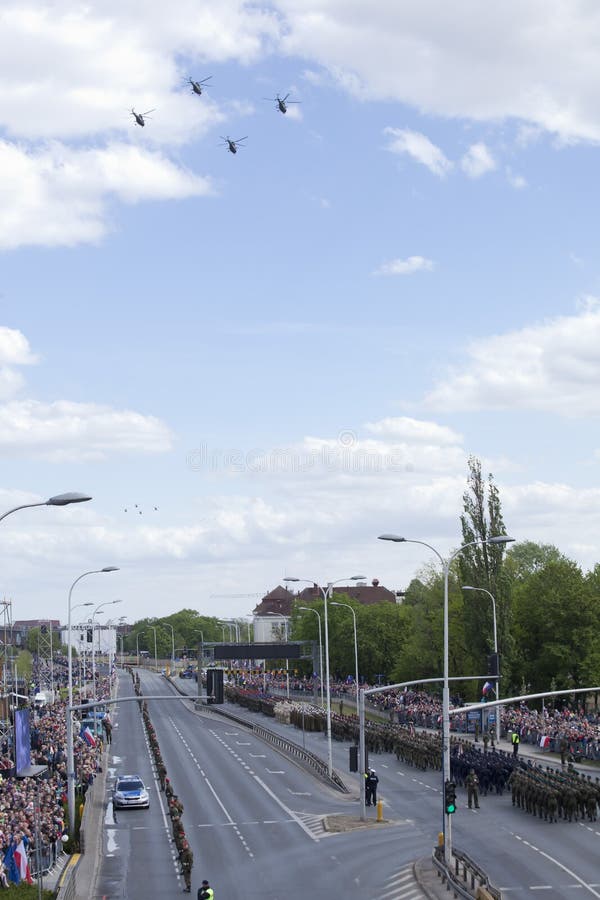 Planes on Army Parade on May 3, 2019 in Warsaw, Poland Editorial Image ...