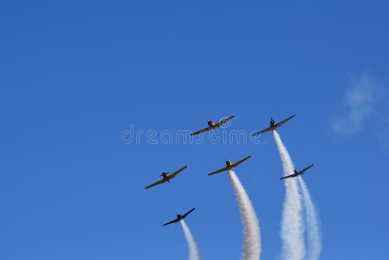 Planes Flying in Formation Florida Airshow Stock Image - Image of ...