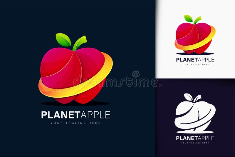 Apple Logo Design Gradient Stock Illustrations – 533 Apple Logo Design ...