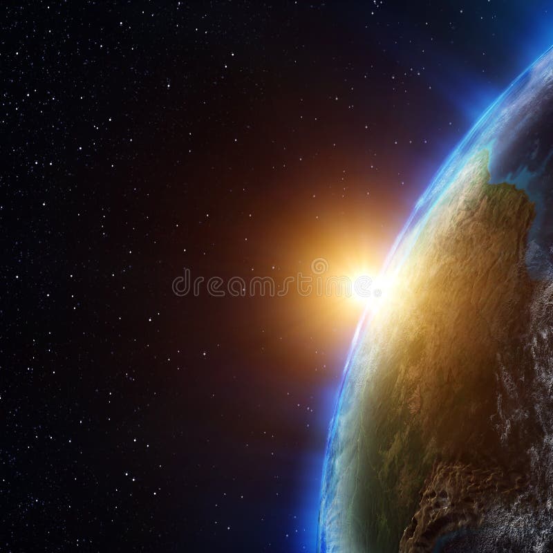 Planet atmosphere stock illustration. Illustration of weather - 35689665