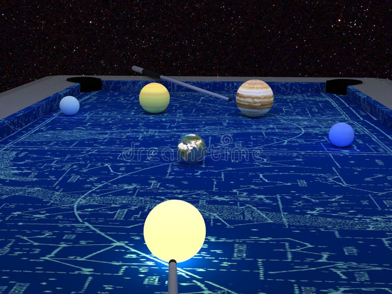 Billiard Balls Planets Stock Illustrations – 5 Billiard Balls Planets ...