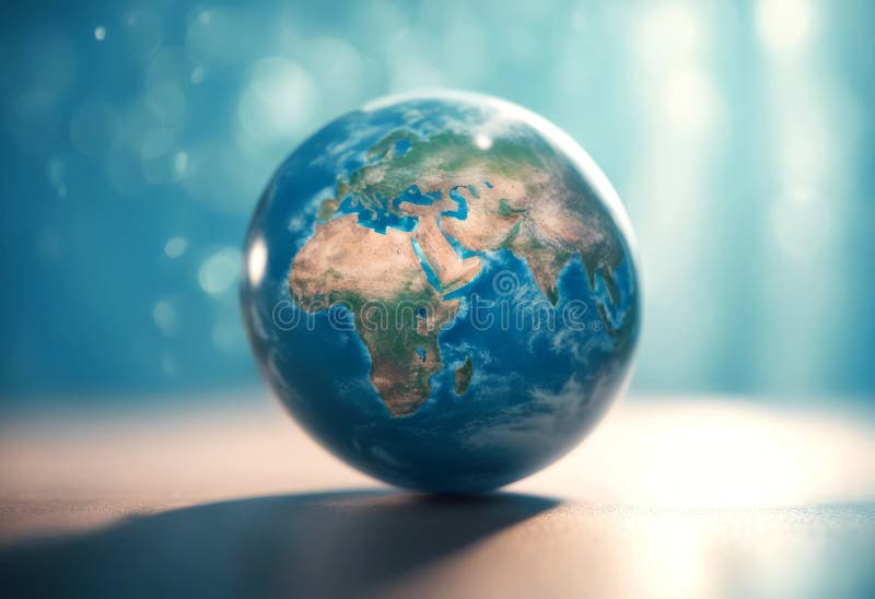 Planet Blue Light Image Earth Technology Globe Global Background ...