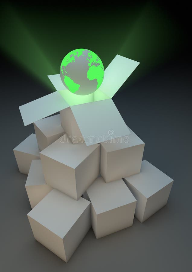 Planet box stock illustration. Illustration of container - 21561342