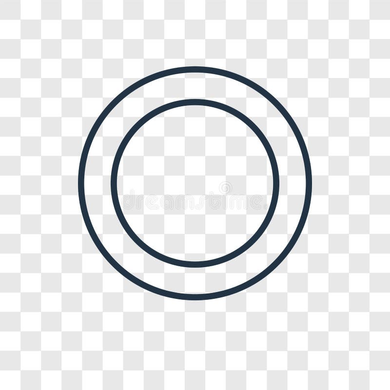 Planet Concept Vector Linear Icon Isolated on Transparent Background ...